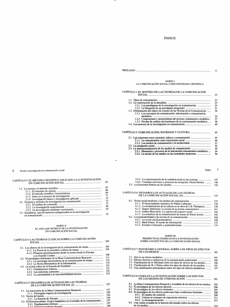 Indice PDF | PDF | Teoría | Comunicación