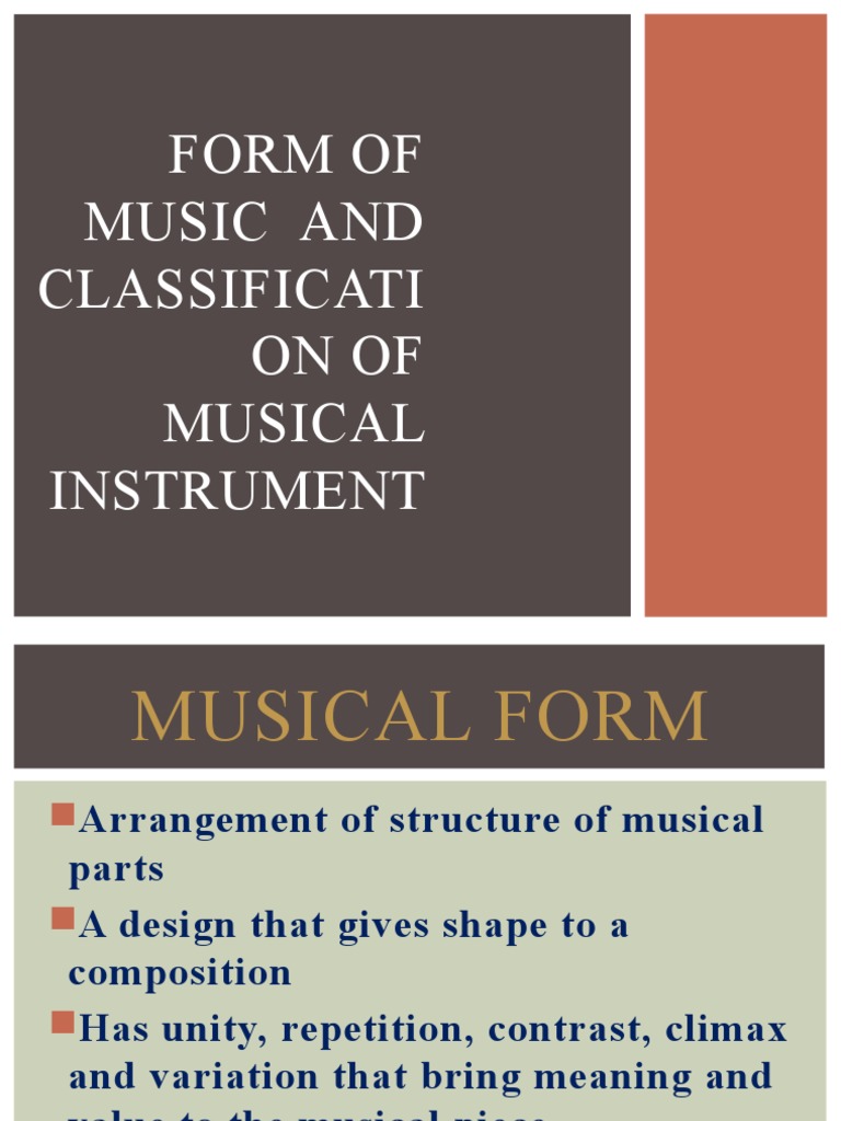 Understanding Musical Form and Instruments | PDF