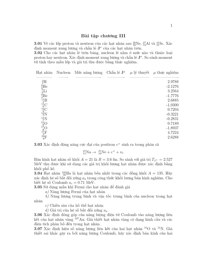 Nucl Ex ch03 PDF | PDF
