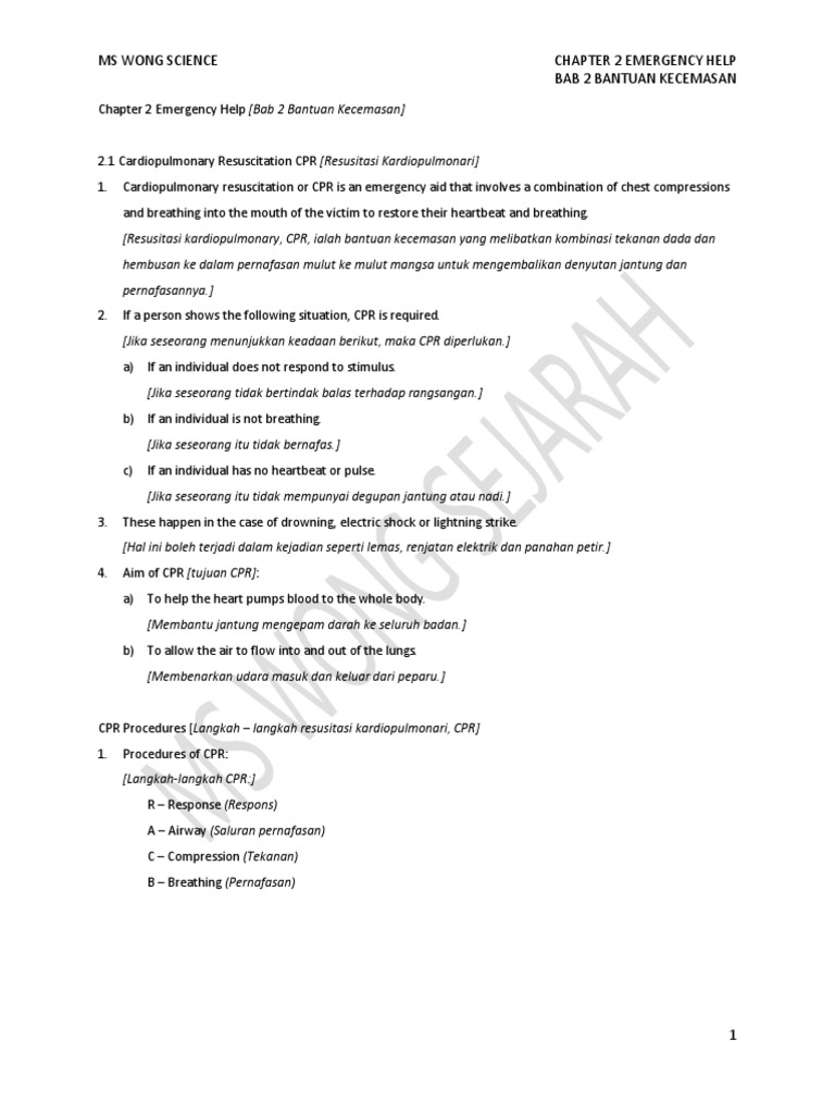 F4 Sanis Nota Bab 2 | PDF