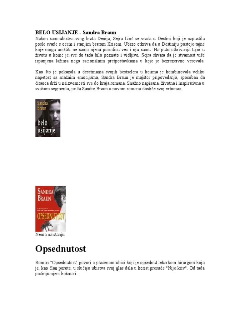 Sandra Braun PDF Free PDF | PDF