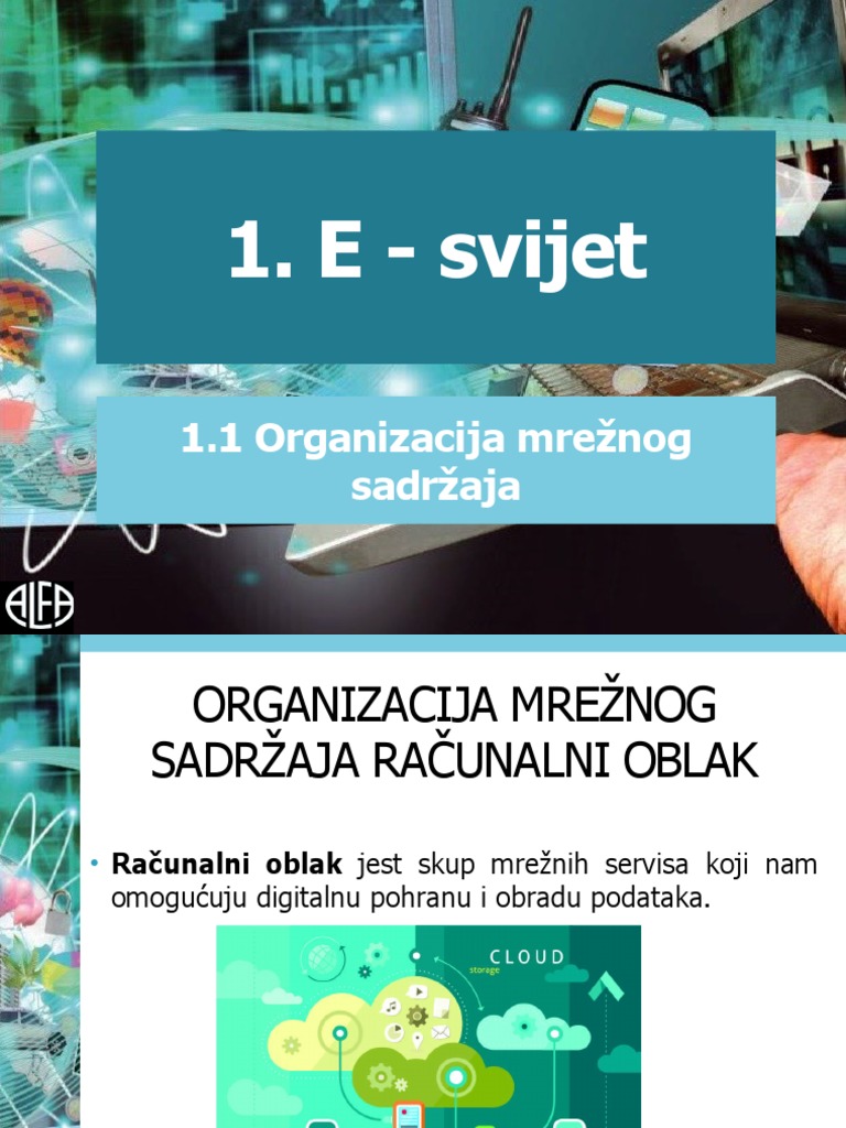1.1 Organizacija Mrežnog Sadržaja | PDF