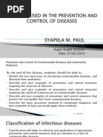 Communicable Disease Control Principles | PDF | Immunity (Medical ...