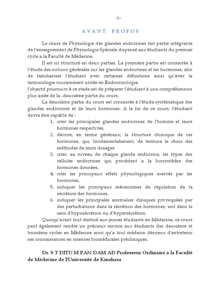 Physio Endocrine Pdf Pdf