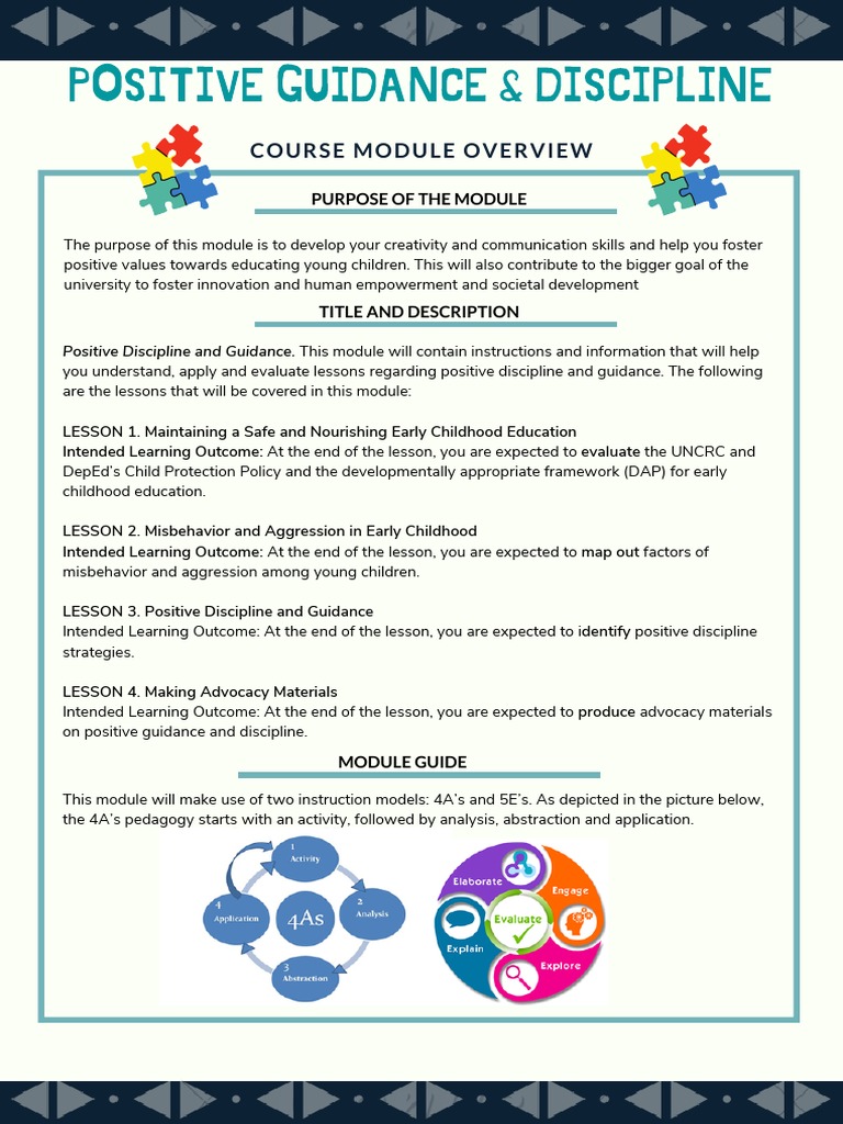 Positive Guidance Module Overview | PDF