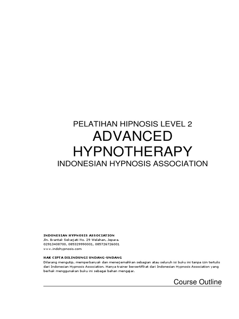 Advanced Hypnotherapy PDF | PDF