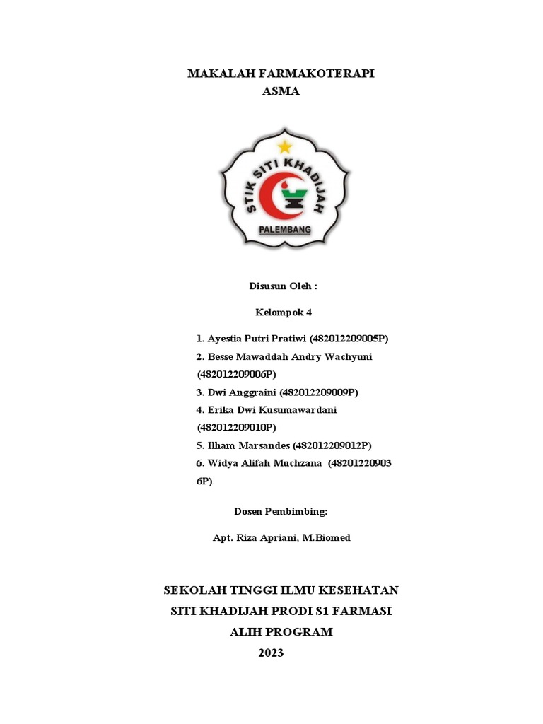 Makalah Farmakoterapi Asmaa | PDF