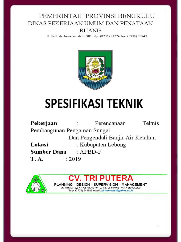 Spesifikasi Teknik Bronjong | PDF