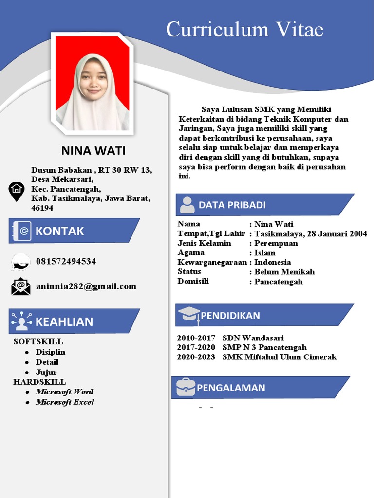 CV 10 - Nina Wati | PDF