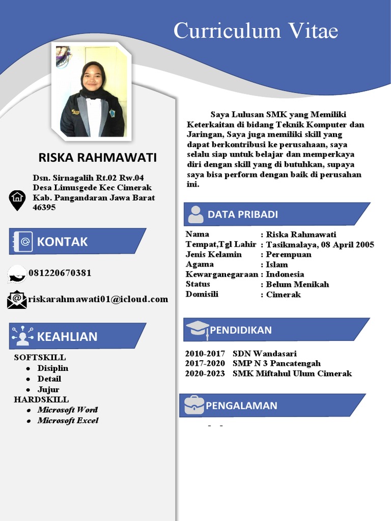 CV 10- RISKA.docx | PDF