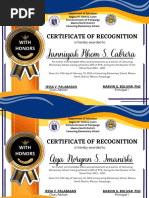Certificate of Recognition-3rd Quarter (2022-2023) | PDF