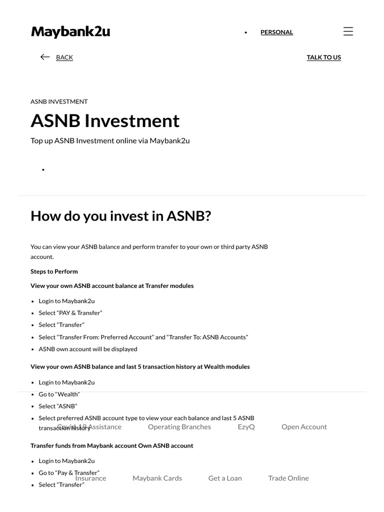 ASNB Investment - ASNB _ Maybank Malaysia.pdf | PDF