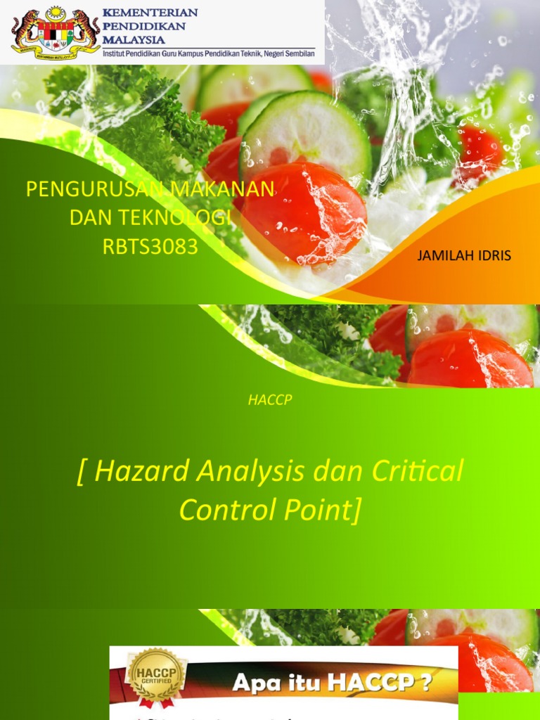 1 II - HACCP - Hazard Analysis | PDF
