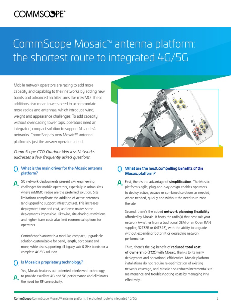Commscope 4g - 5G Integrated PDF | PDF