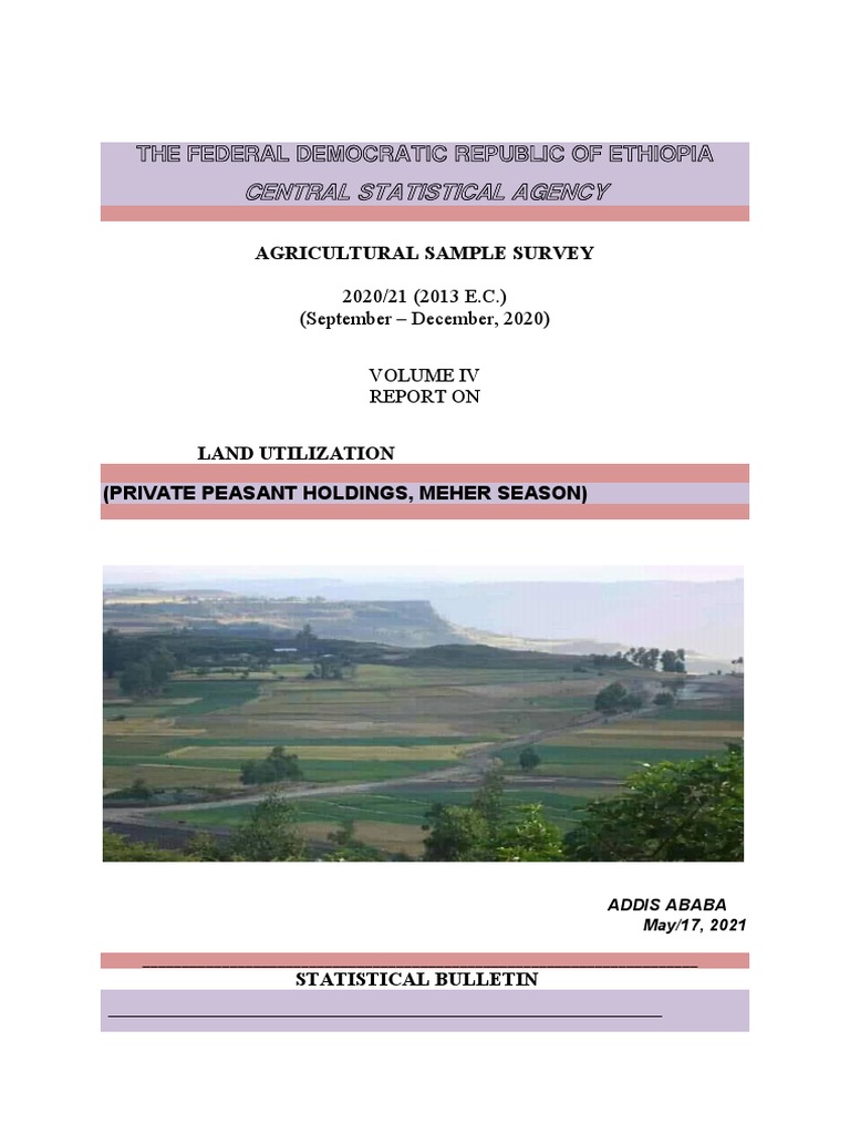 2013ec - Land Utilization 2021 PDF | PDF