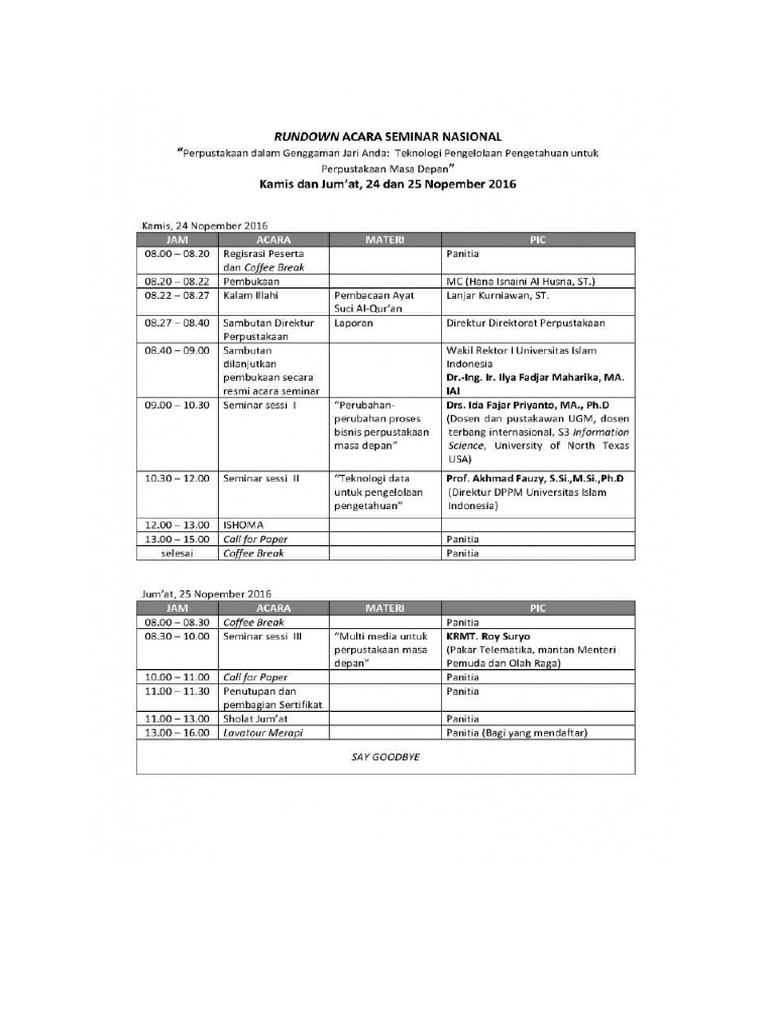 SUSUNAN ACARA.docx | PDF