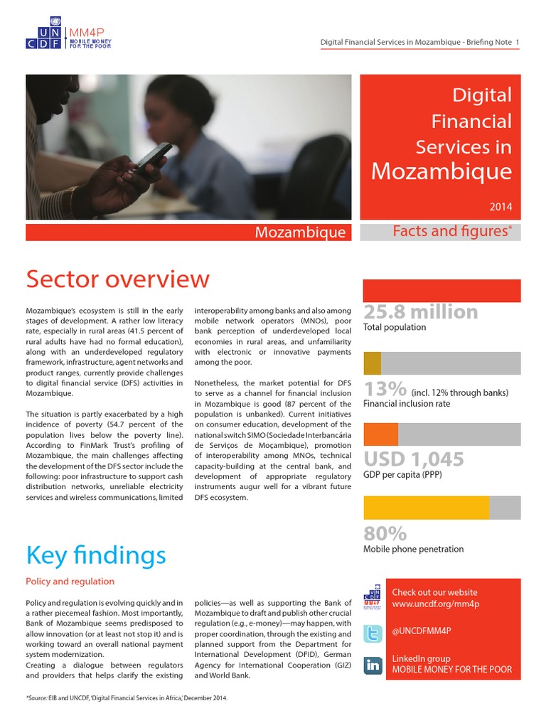 Digital Financial Services in Mozambique - Briefing Note 1 | PDF ...