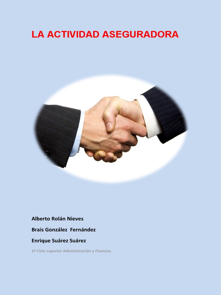 La Actividad Aseguradora | PDF