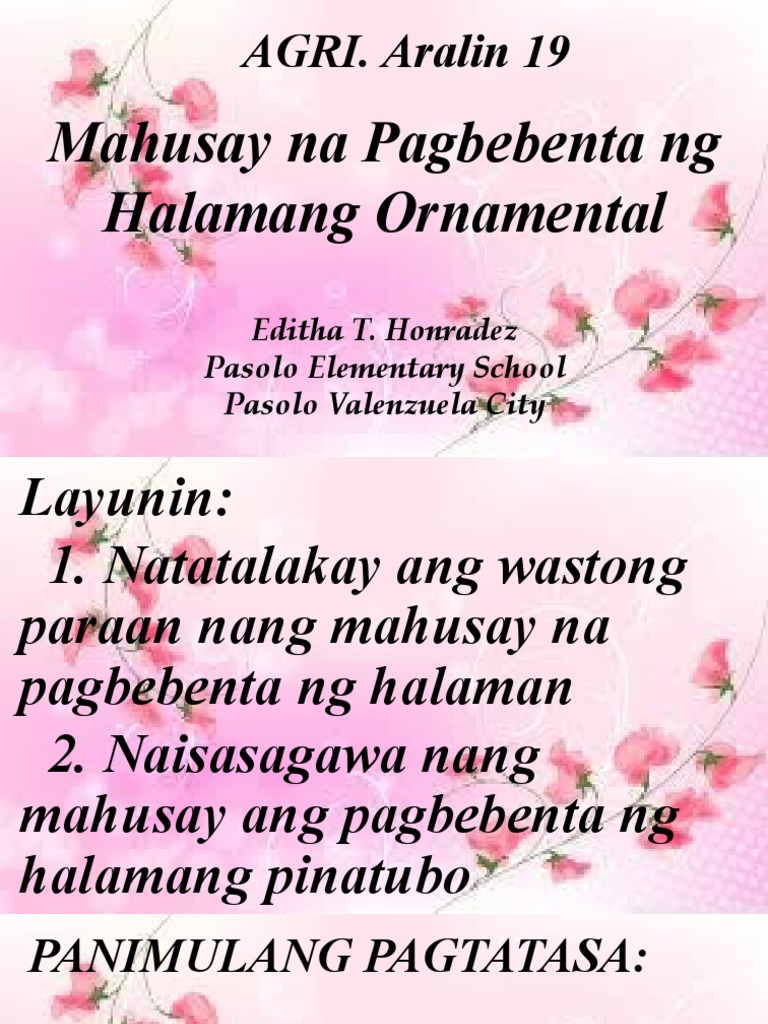 Agri Aralin 19 | PDF