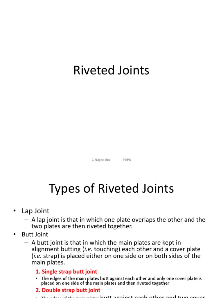 Design of Rivets (Part 2) | PDF | Rivet | Stress (Mechanics)
