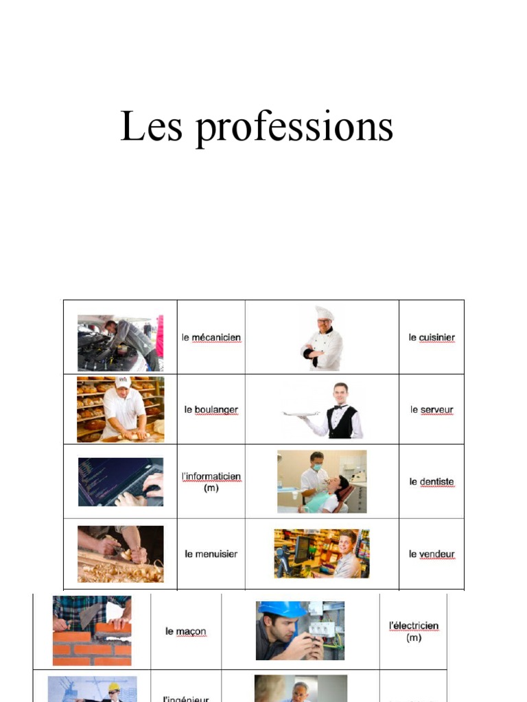 Les Professions | PDF