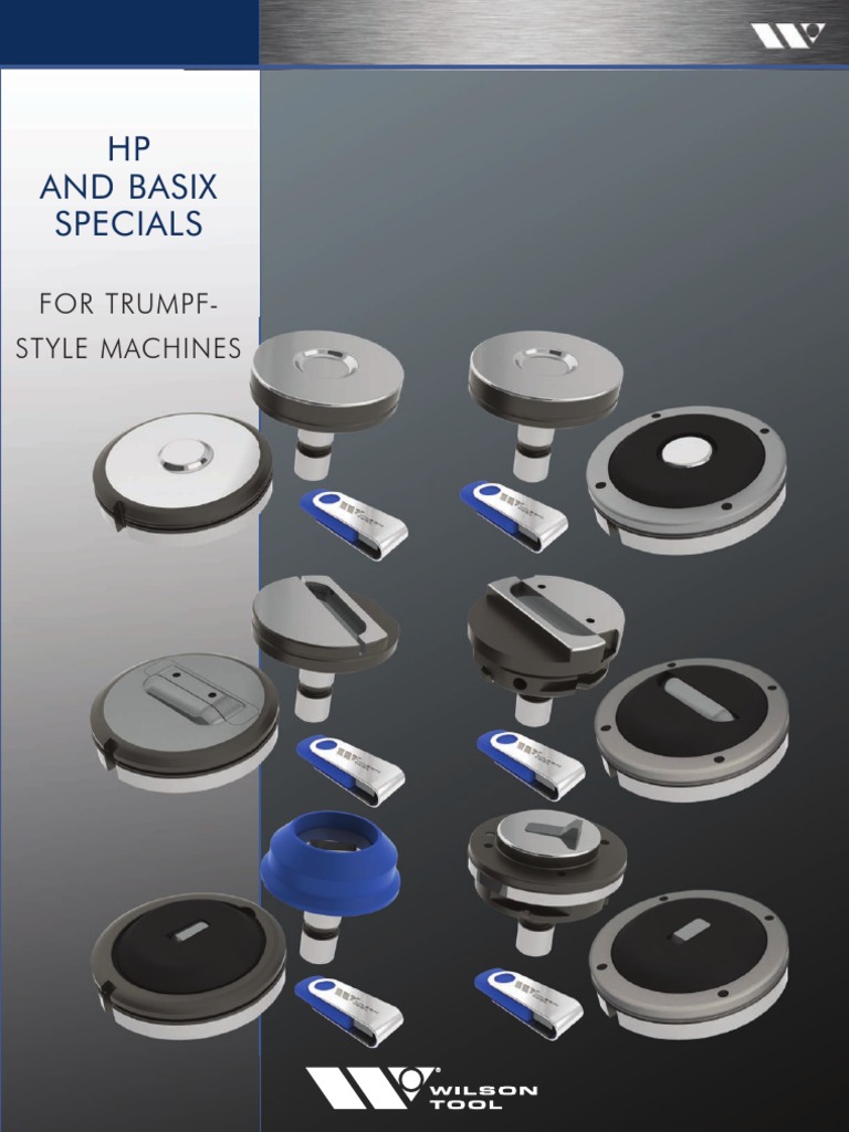 Wilson Tool Trumpf Forming Tools - HP and Basix | PDF | Sheet Metal ...