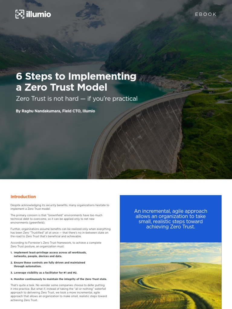 6 Steps Zero Trust Model 09eb21 PDF | PDF