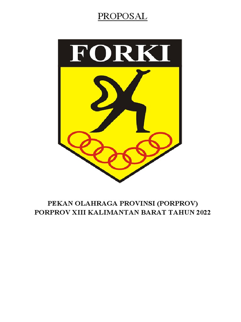 Proposal Karate Porprov 2022 | PDF