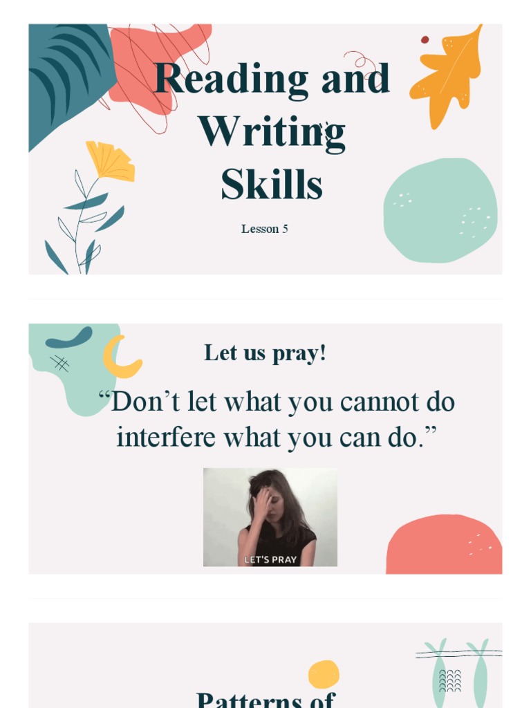 RAWS Lesson 5 Patterns of Development | PDF | Mosquito | Weight Loss