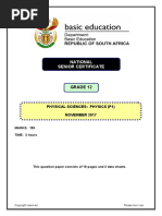 NSC Physical Sciences Grade 12 November 2024 P1 Only | PDF