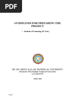 B. Tech Project Report Guidelines | PDF | Teaching Methods & Materials ...