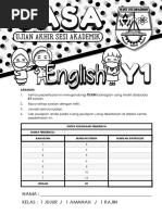 Bahasa Melayu - (UASA) F1 - BM Kertas 1 - 2024 | PDF