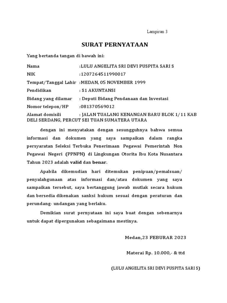 Lampiran 3 IKN | PDF