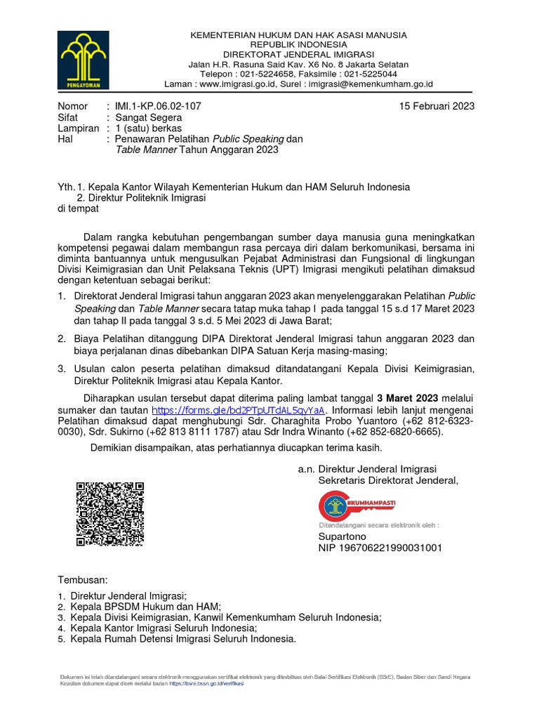 Penawaran Public Speaking & Table Manner - 230430 - 121321 PDF | PDF