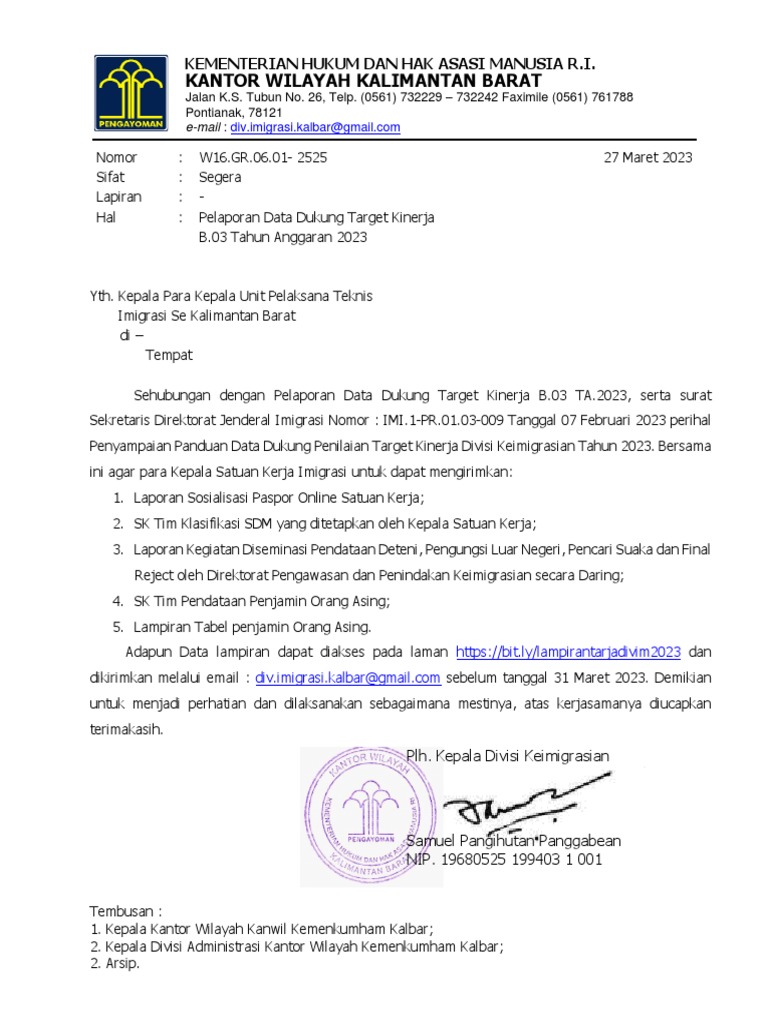 Permintaan Daduk B03 TA.2023 PDF | PDF