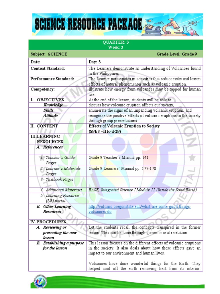 EARTH SCIENCE Week 3, Day 3 | PDF