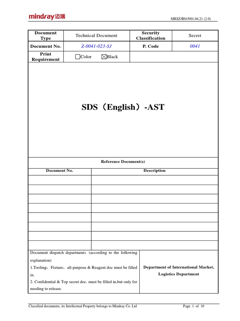MSDS AST.pdf | PDF