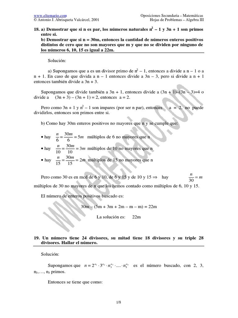 OSMAR03 - Álgebra III PDF | PDF