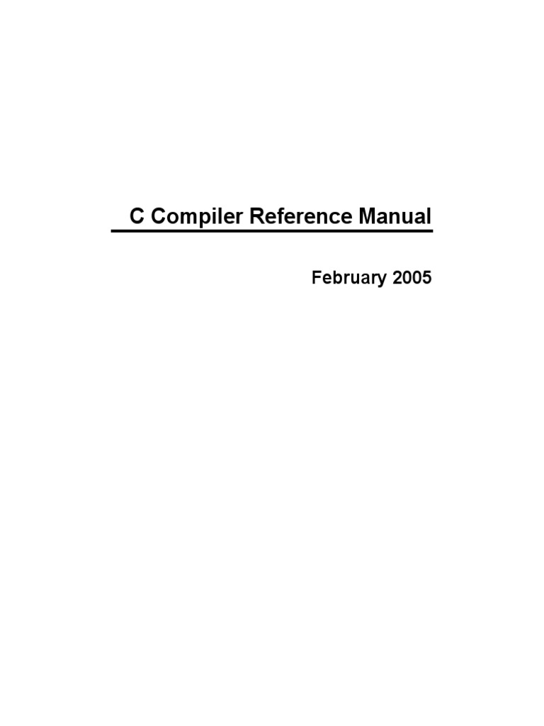 Ccs C Manual PDF | PDF
