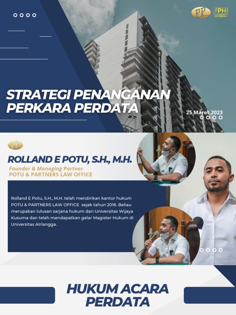 Hukum Acara Perdata: Strategi & Kasus | PDF