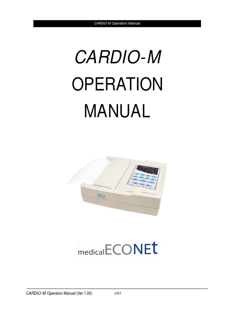 Cardio - M Instrukcja Obsługi Eng. | PDF