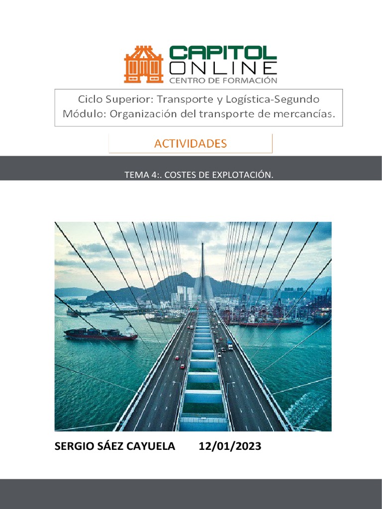 2021 Otm Actividades Obligatorias Tema 4 | PDF | Transporte | Camión