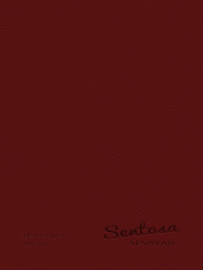 3112 - Sentosa Senayan - Beverages Menu PDF | PDF