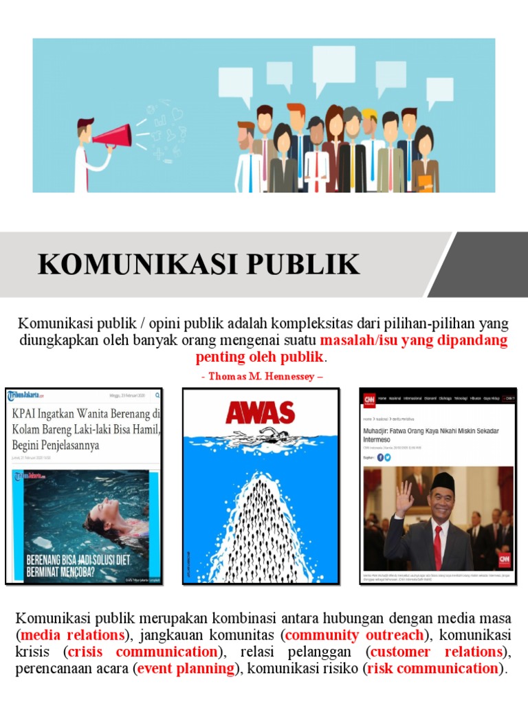 Pertemuan V - Komunikasi Publik | PDF