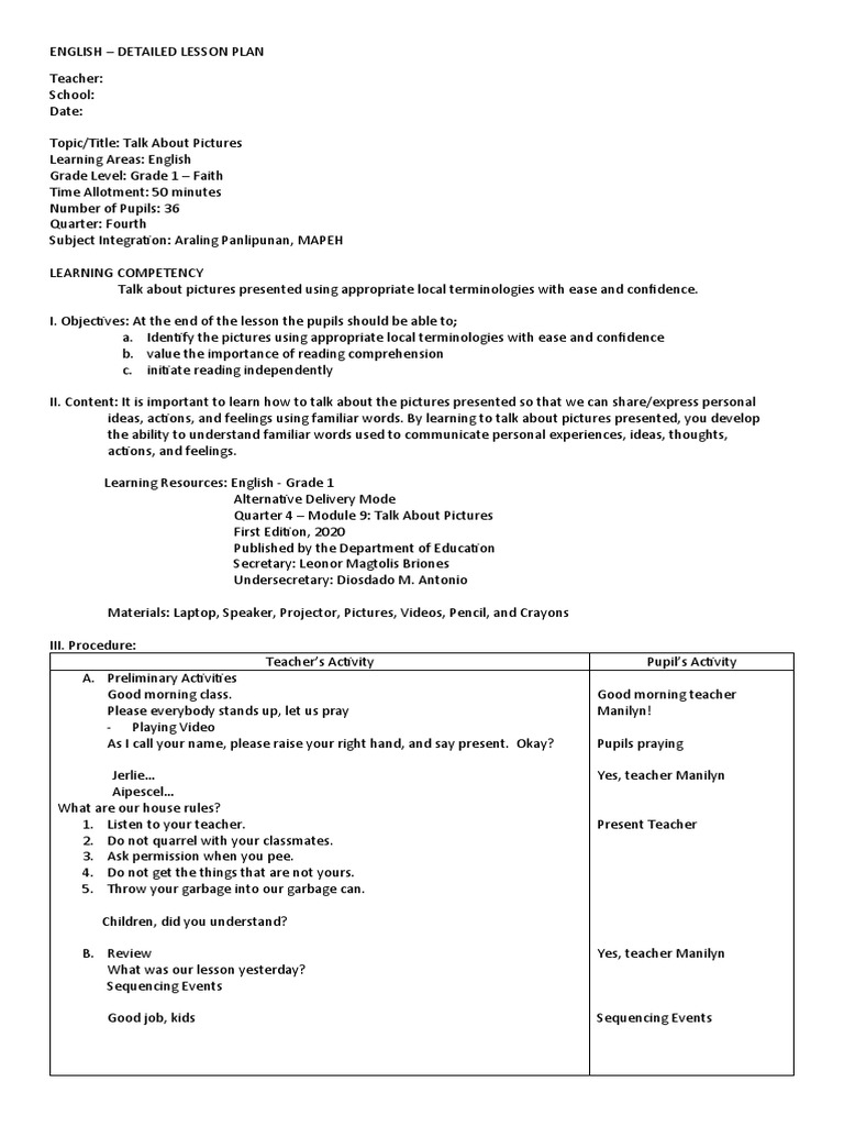 Detailed LP - English | PDF