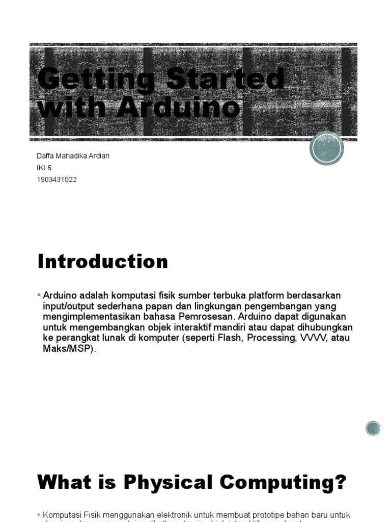 Getting Started With Arduino | PDF