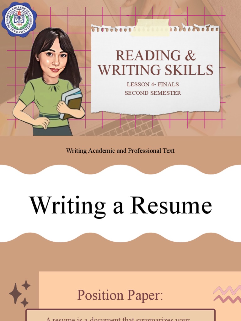 Reading Writing Lesson 4 | PDF