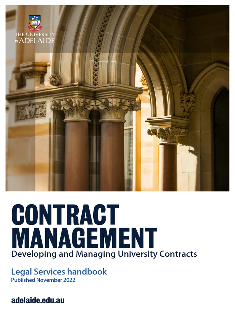 Contract Management Handbook PDF | PDF