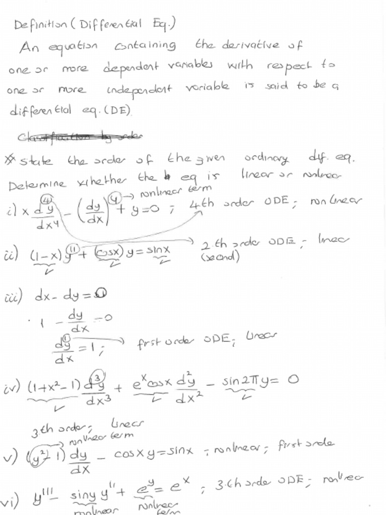 differential equations | PDF