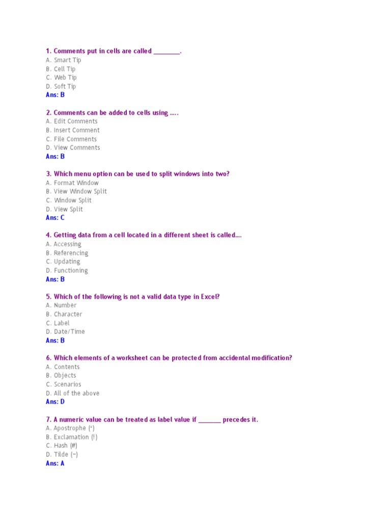 Excel Exercise PDF | PDF